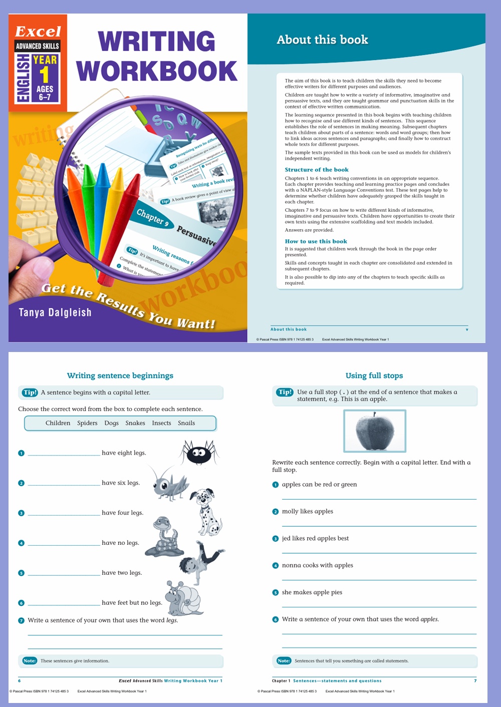 Writing Workbook Grade1-6 Advanced Skills How To Write Writing Skill ...