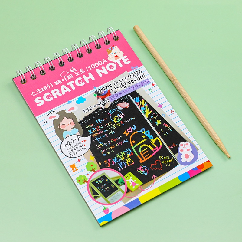 Scratch Note Book Art Paper Drawing Pad for Kids Party DoorGift ...