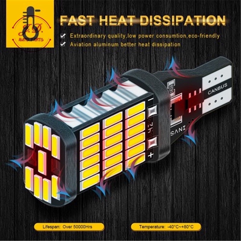 Led Turn Signal Light Peanut Bulb 45 Chips T10/T15 Terminal Bright Eyes ...