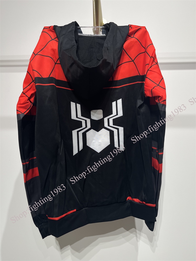 Spiderman Costume Adult Men Miles Morales Jacket Mask Suit Spiderman