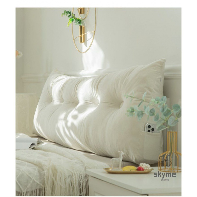 Bedside Cushion Bed Triangle Large Backrest Lumbar Back Tatami Soft Bag ...