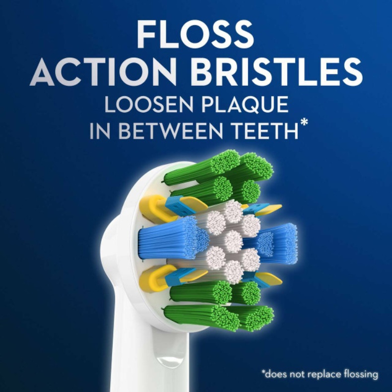 Oral B EB25 Floss Action Brush Heads Microwave Pulse Bristle Deep Clean ...