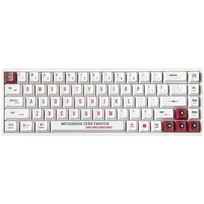 Mitsubishi Zero Fighter Theme 128keys Cherry Profile keycaps for ...