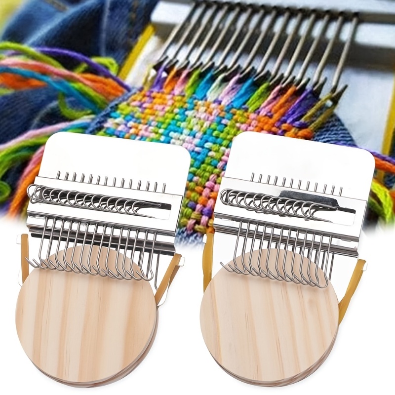 10/12/14/28/42 Hooks Small Loom Weave Tool Mending Loom DIY Textile ...