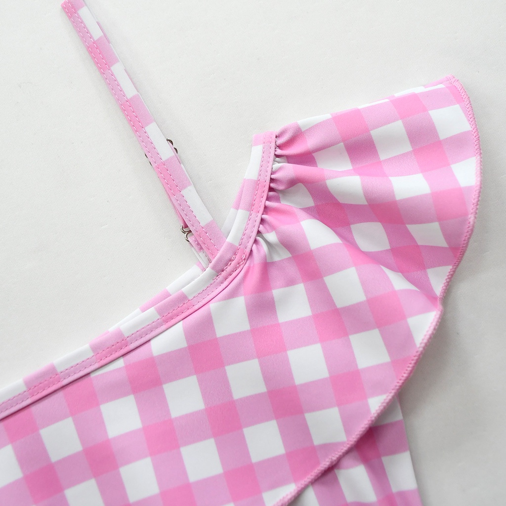 Barbie Princess Charm Pink Check Slip Swimsuit Summer Swimwear For Baby ...