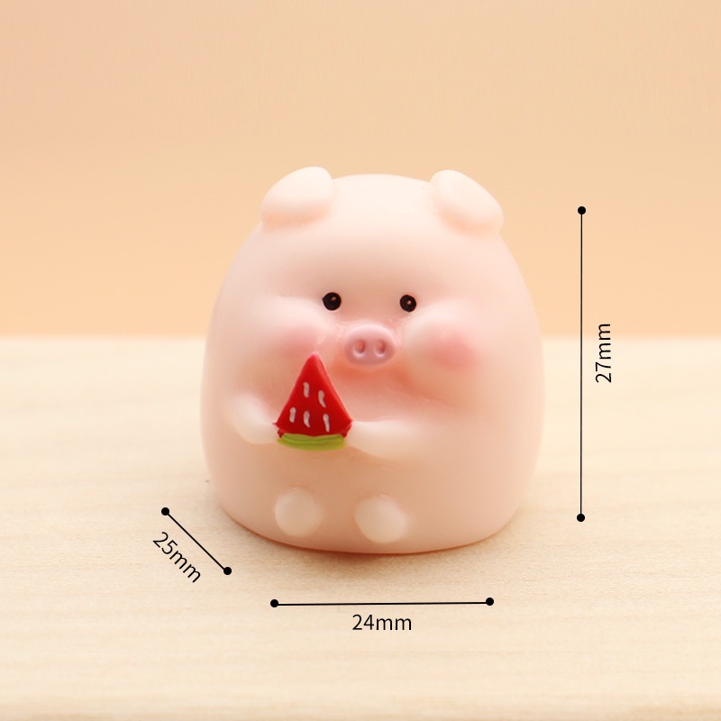 Cute little pig resin action figure home decorate toy | Shopee Philippines