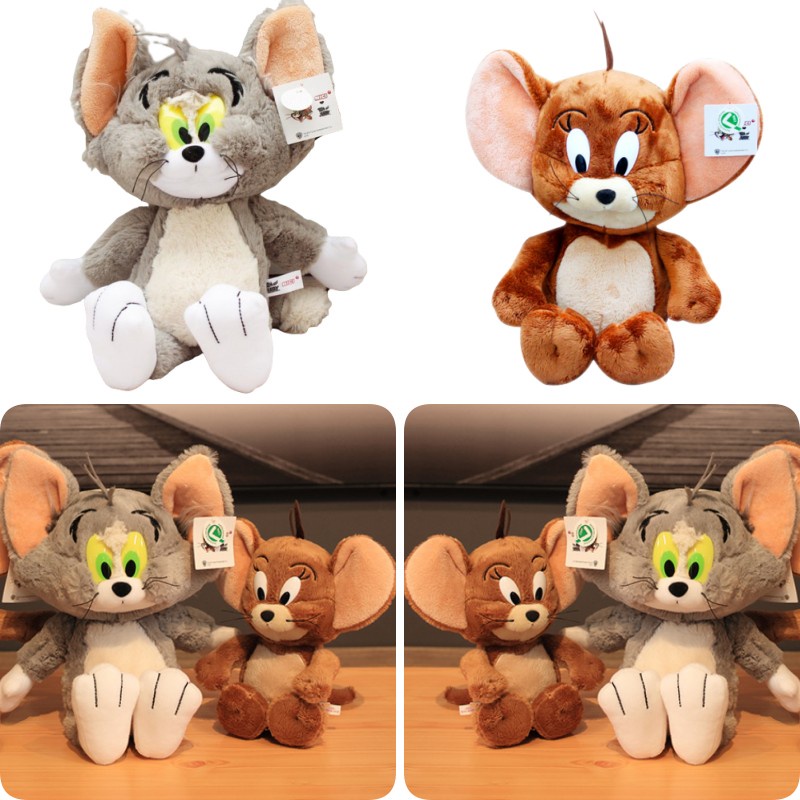 Jerry Plush Toy Cat Mouse Tom Cat Doll Stuffed Animal Children's Gift ...