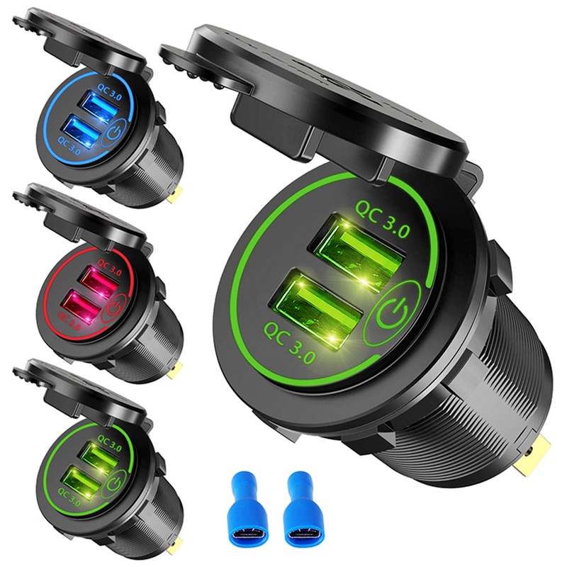 (Local Seller) Quick Charge 3.0 60W Dual USB Car Charger Socket ...