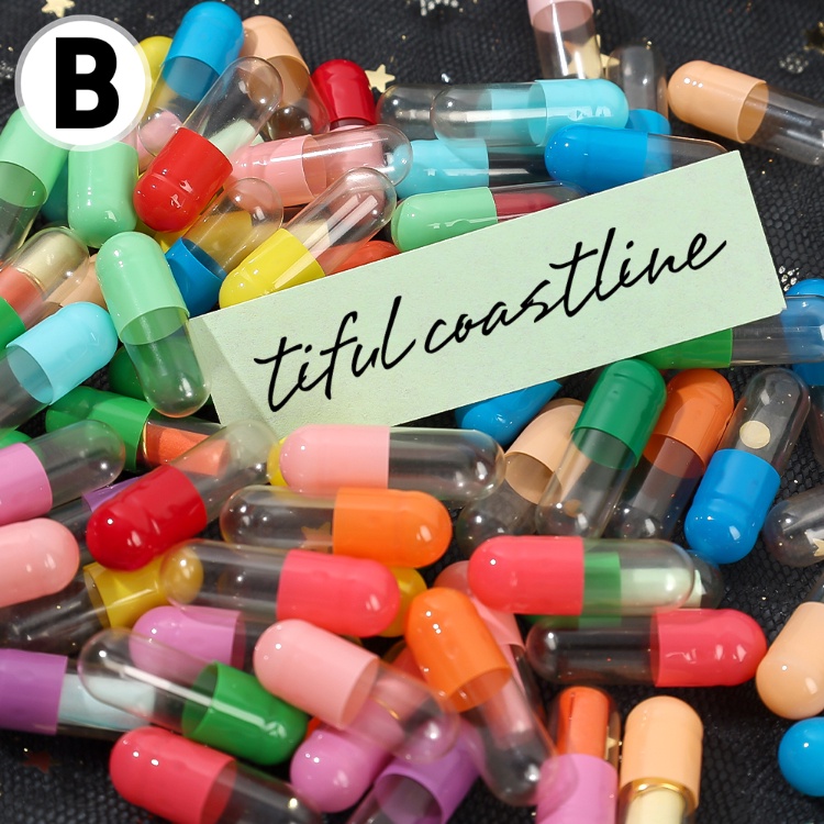 100PCS Message Capsules with Tiny Scroll Romantic Wish Bottle Filler ...