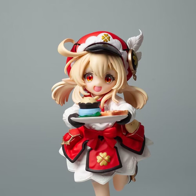 16cm Genshin Impact GK Klee Hibana Knight Anime Figure Paimon Action ...