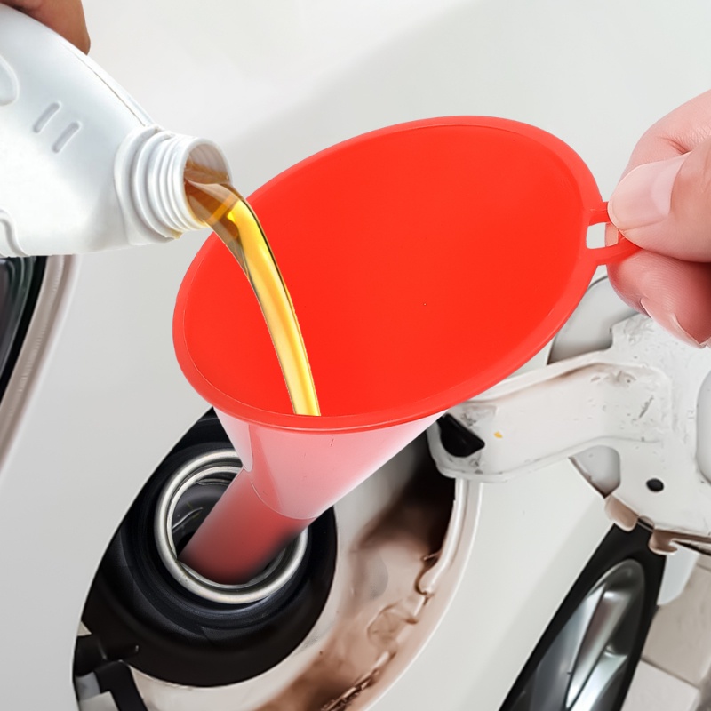 Car Long Mouth Free Hand-held Refueling Funnel / Motorcycle Portable ...