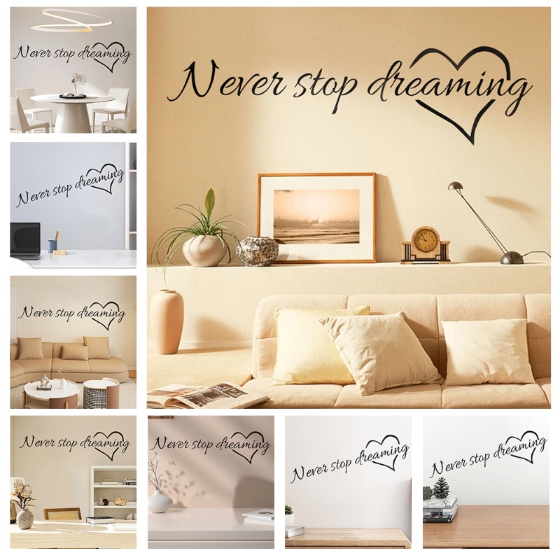 Creative Text Wall Sticker Coffee Cup Pattern Wall Decals for Cafe ...