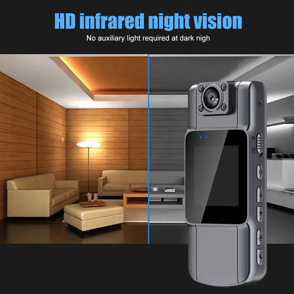 4K Body Camera Infrared Night Vision Full HD Mini Camera 130° Wide ...