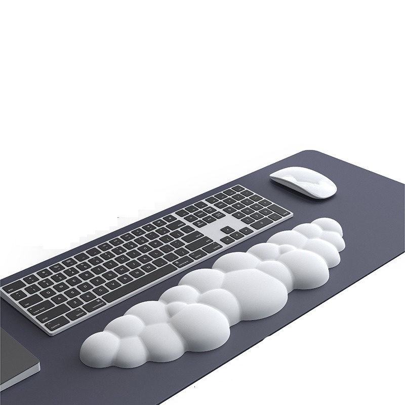 Cloud Soft Shaped Keyboard Pad Typing Wrist Guard Foam Leather Memory ...