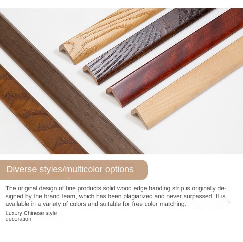 Solid Wood Right-Angle Edging 7-Word Wooden Floor Ceiling Layering ...