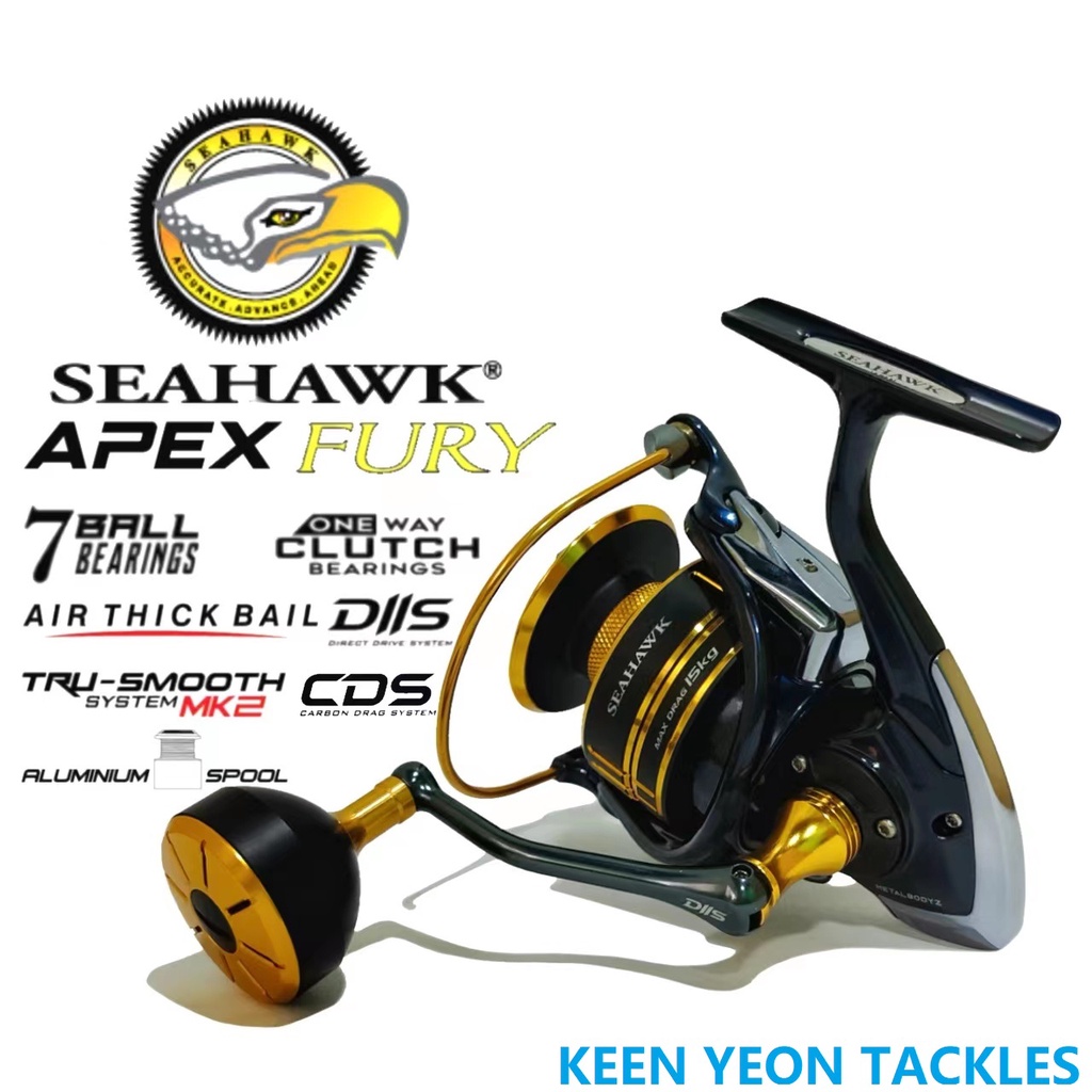 SEAHAWK APEX FURY FISHING REEL ( SPINNING ) | Shopee Philippines