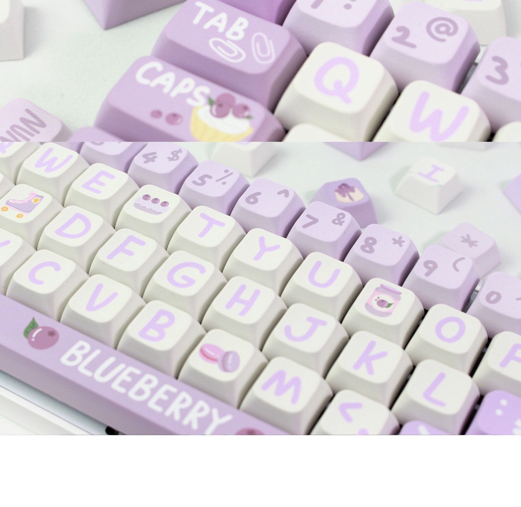 Blueberry juice keycap personality PBT creative XDA light purple small ...