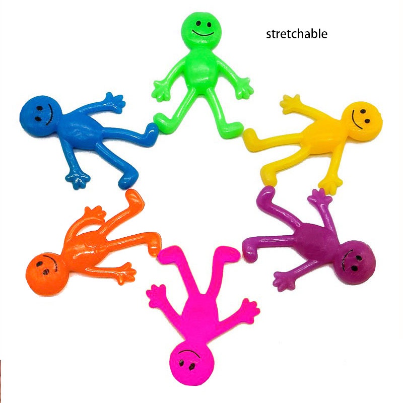 Smiley Tpr Face Doll Toy Stretchable And Stress-relieving Figure For ...