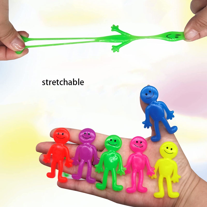 Smiley Tpr Face Doll Toy Stretchable And Stress-relieving Figure For ...