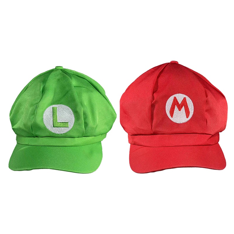 Super Mary Hat Mario Sun Hat Beard Glove Set Anime Game Hat | Shopee ...