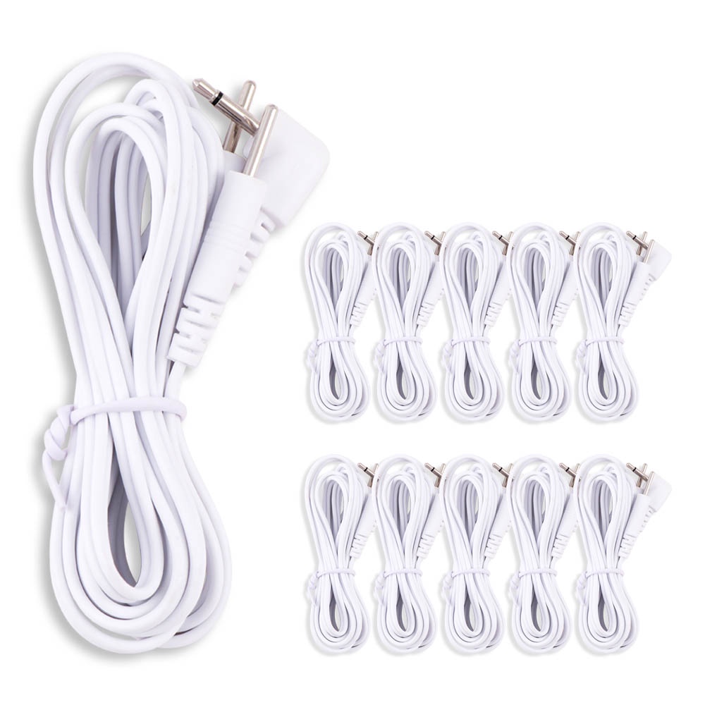 2 IN 1 Electrode Tens Pin Type Cable Conductive Line Wire Head 20mm for ...