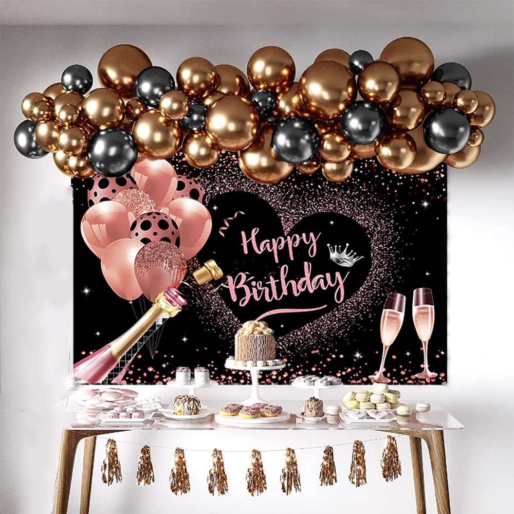 18 30 50 60th Happy Birthday Background Cloth Kids Adult Birthday Party ...