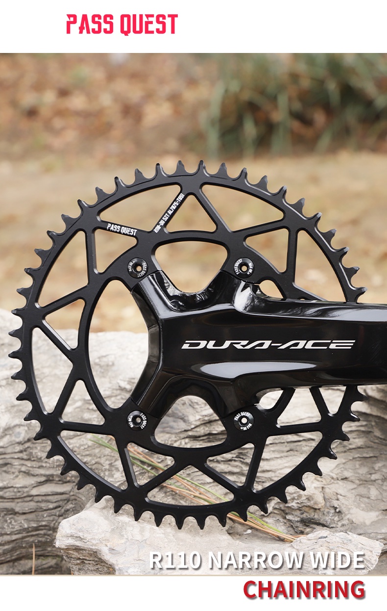 PASS QUEST Chainring Shimano DuraAce R9200 Ultegra R8100 105 7100 Round ...