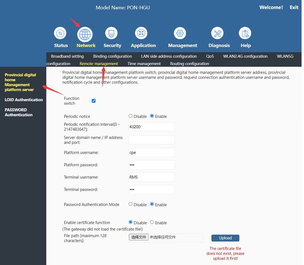 Original new XPON ONU GE 2USB TEL HGU WIFI 2.4G&5G Dual Band ONT EPON ...