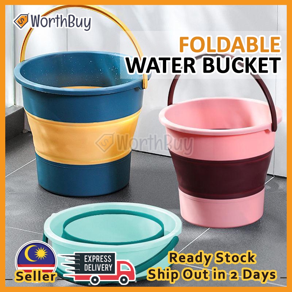 Worthbuy Foldable Water Bucket Baldi Air Baldi Lipat Tong Lipat Camping ...