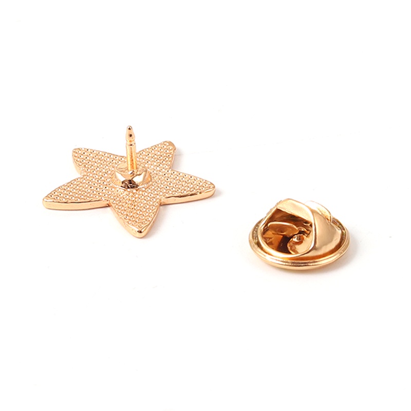 Cartoon Gold Five-pointed Star Enamel Pins Brooches Medal Stars Brooch ...