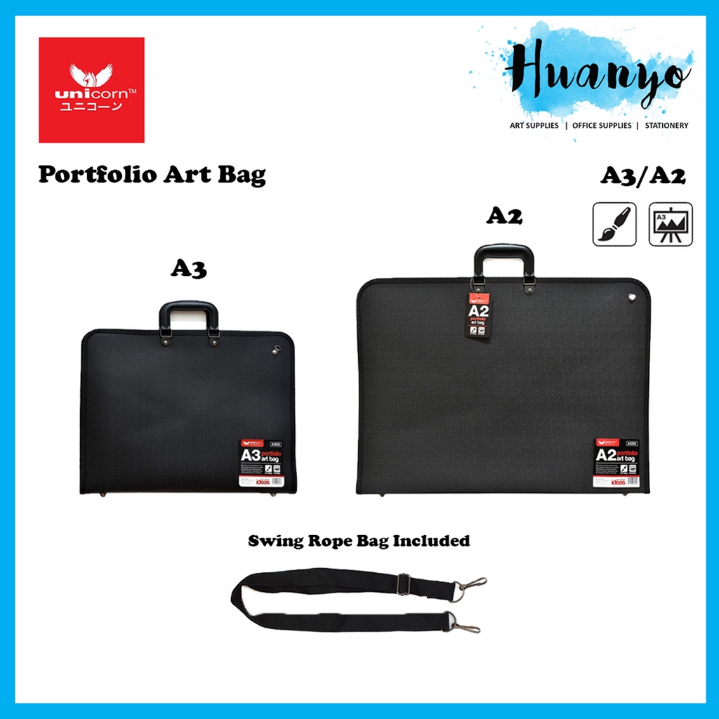 Unicorn A3 A2 Art Drawing Bag Portfolio File Drafting Bag Seminar Bag ...