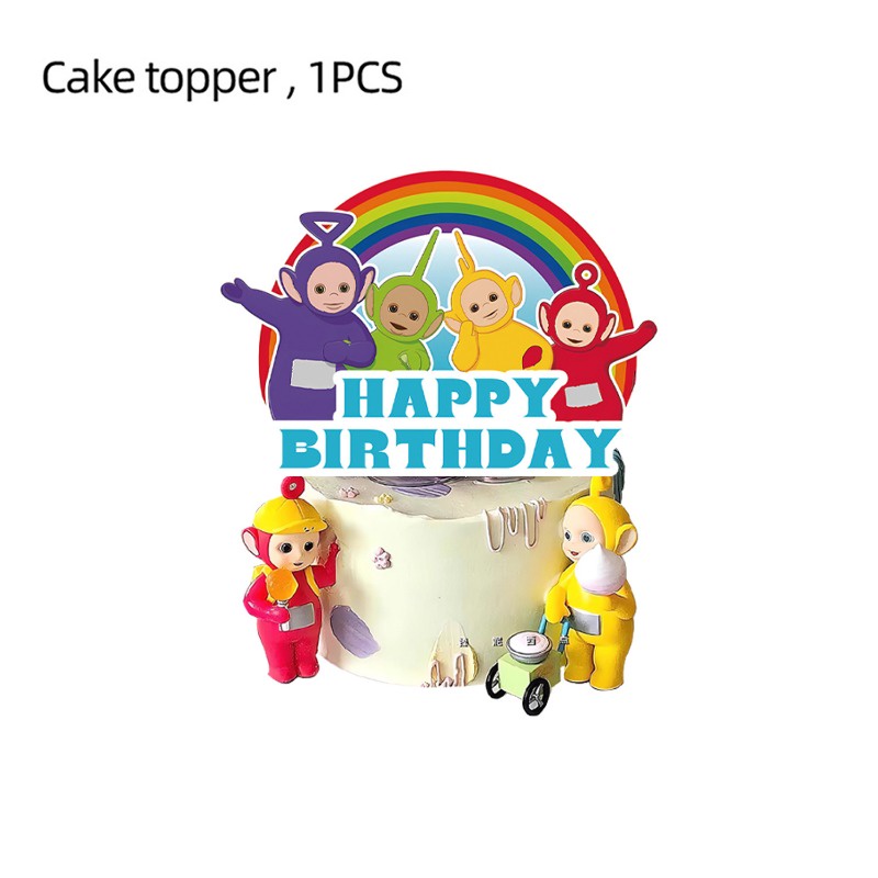 Teletubbies cartoon Themed Children's Birthday Party Set Cute Red ...