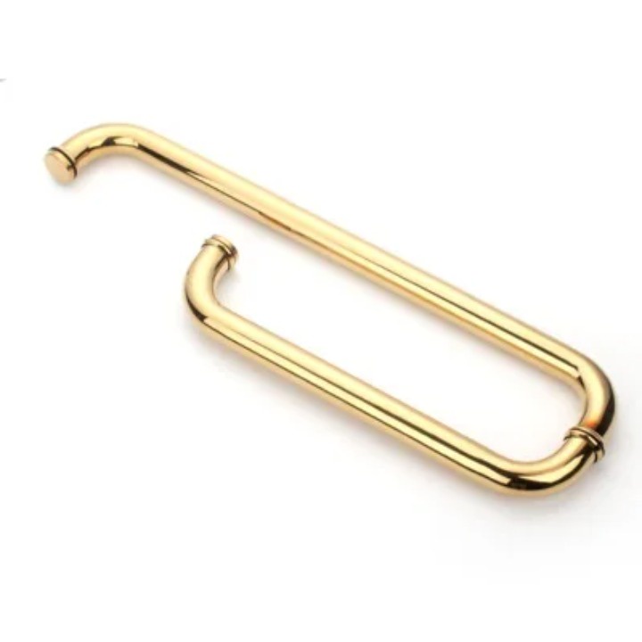 Thickening Type Stainless Steel Gold Shower Room Glass Door Handle ...