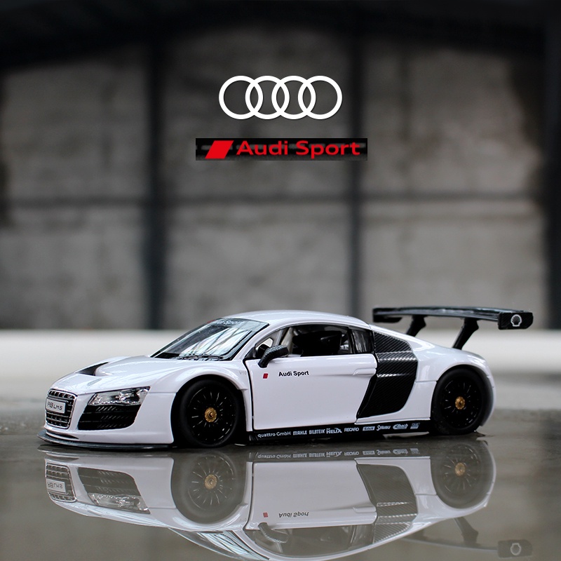 24-hour shipment1:24 AUDI R8 Alloy Racing Car Model Diecast Metal Toy ...