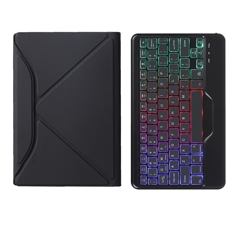 Strong Magnetic Triangle Stand Keyboard Case With Backlit For Samsung ...