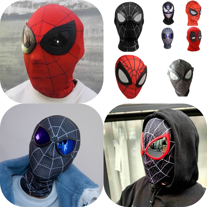 24Styles Superhero Spider Man Masks Into Spider Verse Miles Morales ...