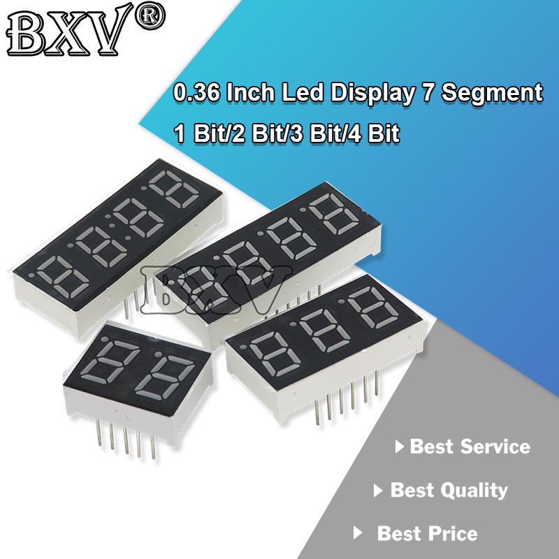 New 0.36 Inch Led Display 7 Segment 1 Bit/2 Bit/3 Bit/4 Bit Digit Tube ...