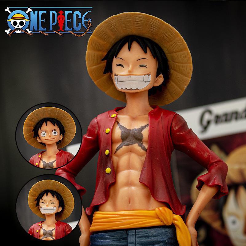 24-hour shipment27cm Anime One Piece Figurine Ros Luffy PVC Statue ...