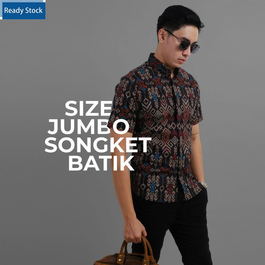 KEMEJA Dgm Fashion batik Shirt Men Short Sleeve jumbo batik jumbo batik ...