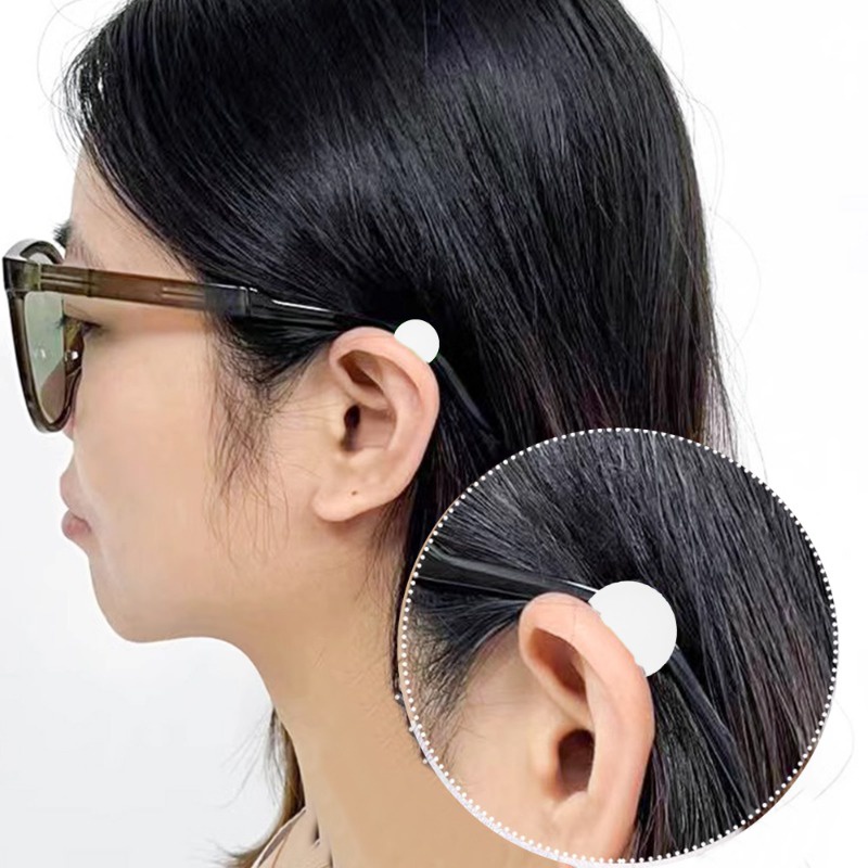 10Pcs Elastic Fixed Eyeglasses Grip Retainer Holder Transparent Round ...