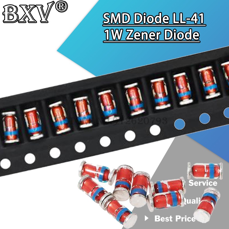 20PCS 1W Zener Diode New SMD Diode ZMM5V1 ZMM3V0 3V3 3V9 4V7 5V1 7V5 8V2 10V 12V 15V 16V 18V 20V ...