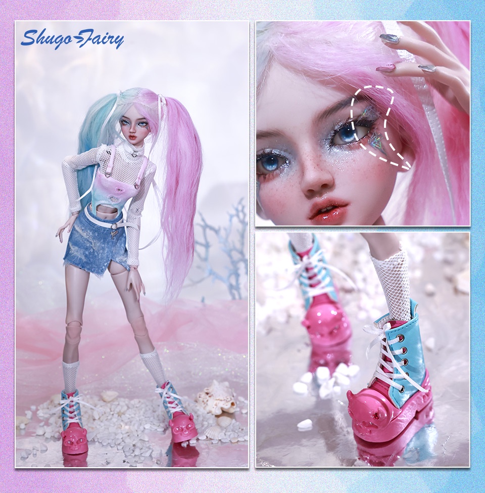 Shuga Fairy Una 1/4 BJD Doll Spray Process Fashion Lady Attractive ...
