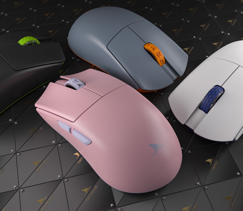 Darmoshark M3S-PRO Lightweight PAW3395 E-sports game three-mode wireless wired mouse | Shopee ...