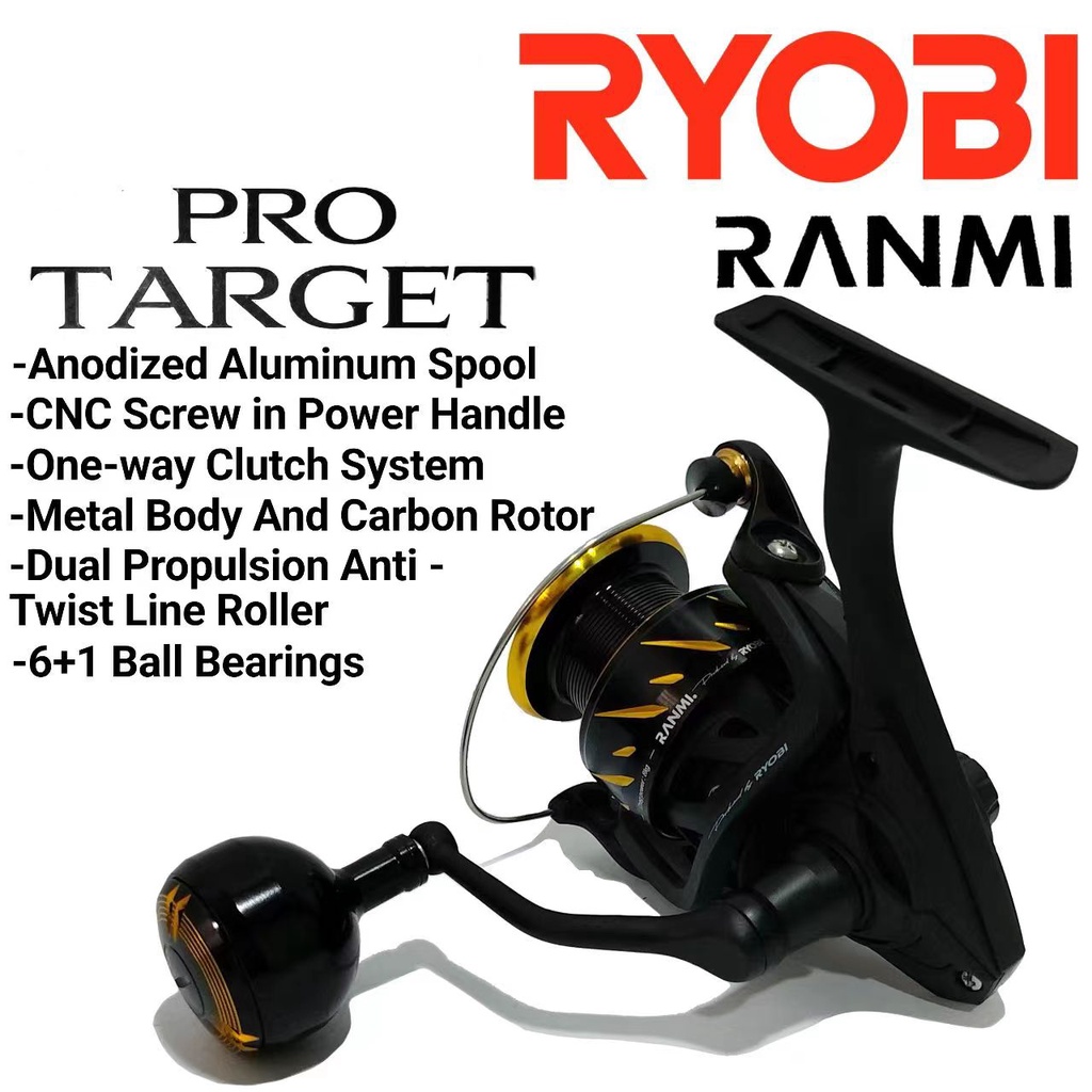 RYOBI RANMI PRO TARGET SPINNING REEL | Shopee Philippines