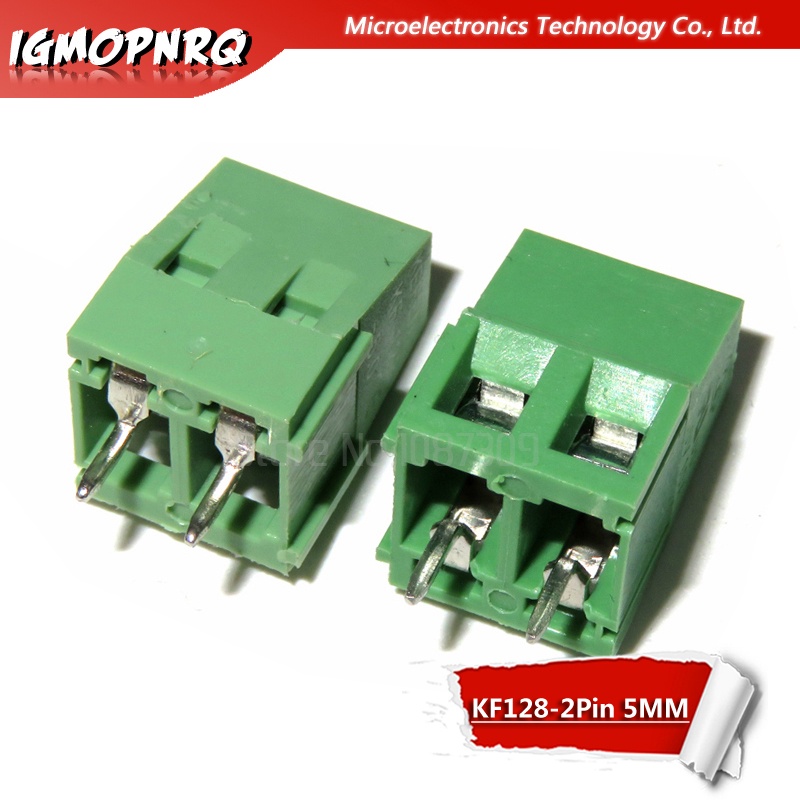 20PCS KF128-2P 5.08mm KF128 3 Pin Green Connect Terminal Screw Terminal ...