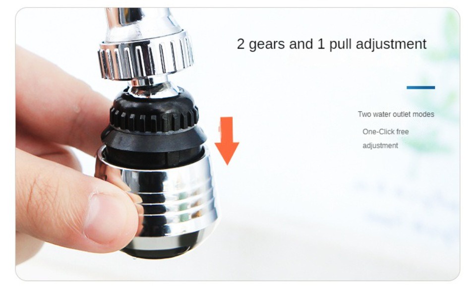 Kitchen Water Faucet Bubbler Water Saving High Pressure Filter Tap 360 ...