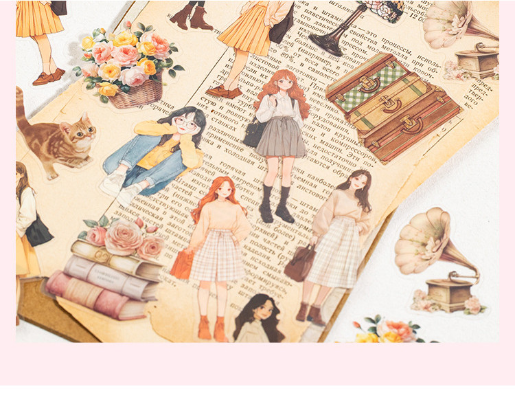 30 Pcs People Scrapbook Sticker Set Journaling Scrapbooking Stickers ...