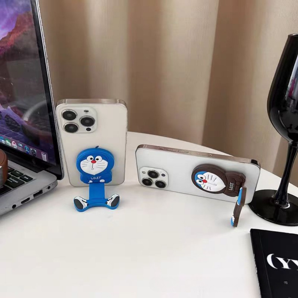 Cute Doraemon Folding invisible Stand Foldable Desktop Anime Jingle Cat ...