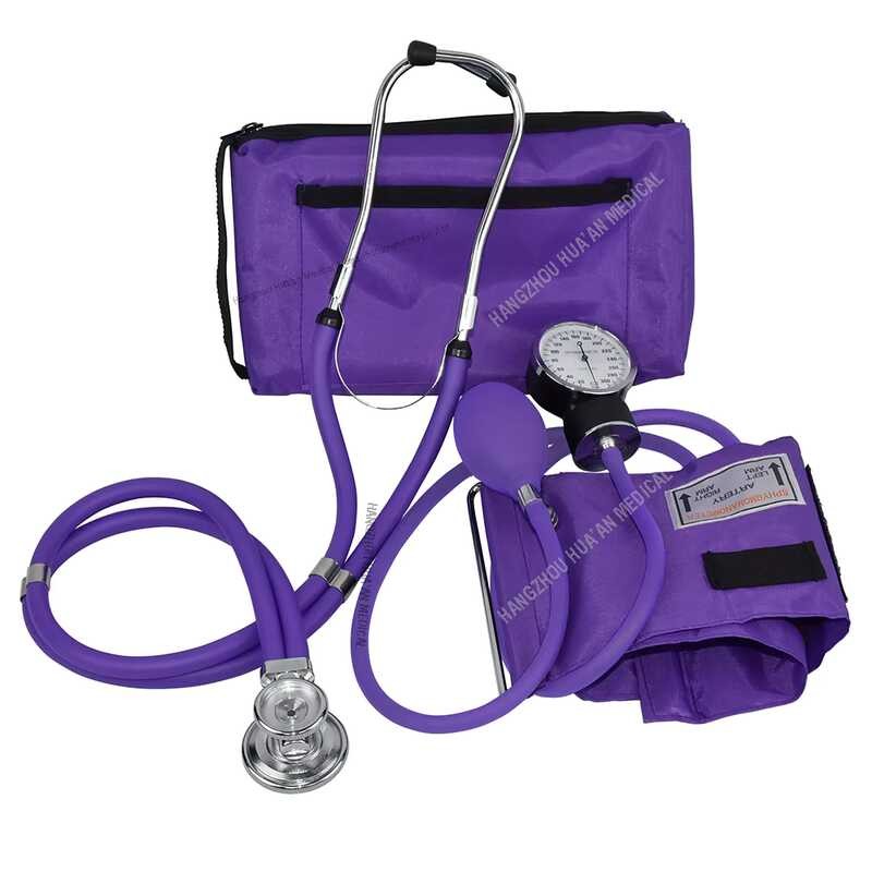 Purple Pink Color-Matched Medical Checking Manual BP Cuff Blood ...