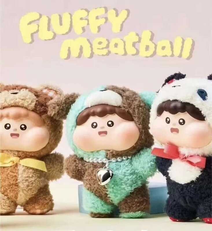 Fluffy Meatball Plush Doll Blind Box Toys Cute Action Figure Kawaii ...
